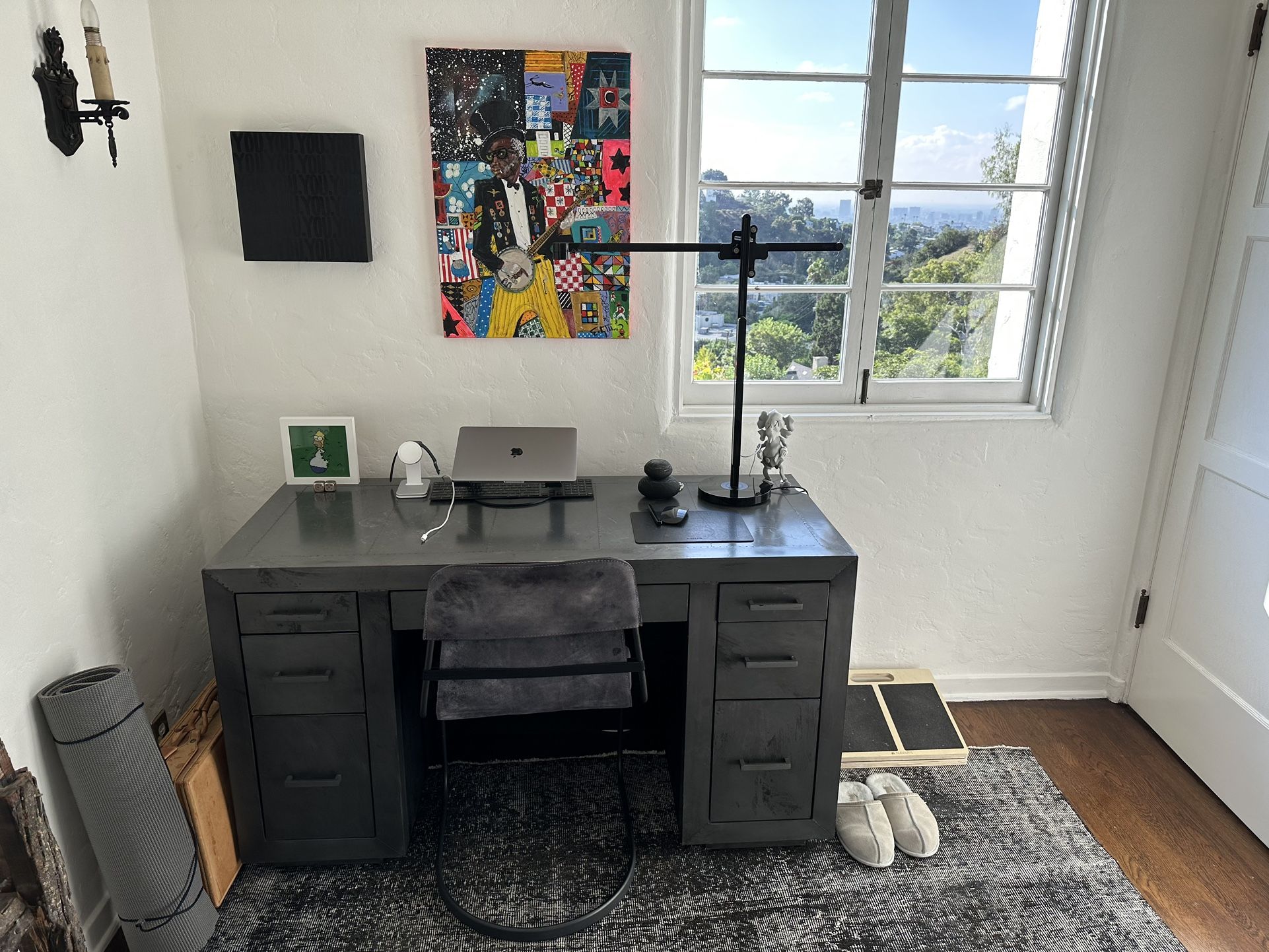 Restoration Hardware LA SALLE METAL WRAPPED DESK for Sale in Los Angeles CA OfferUp