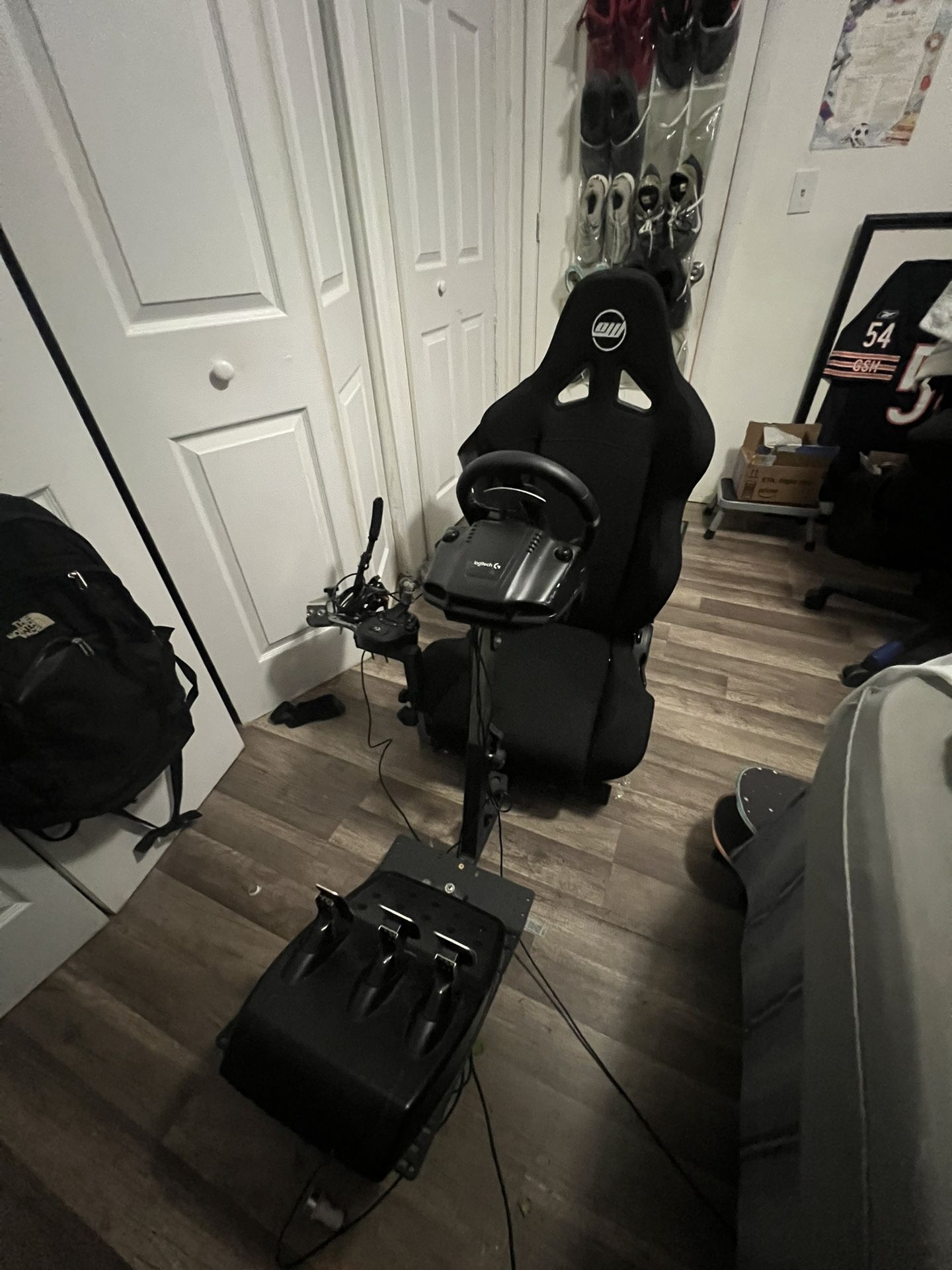 Racing Simulator Logitech G320 Wheel + Pedals Comes With E Break And ...