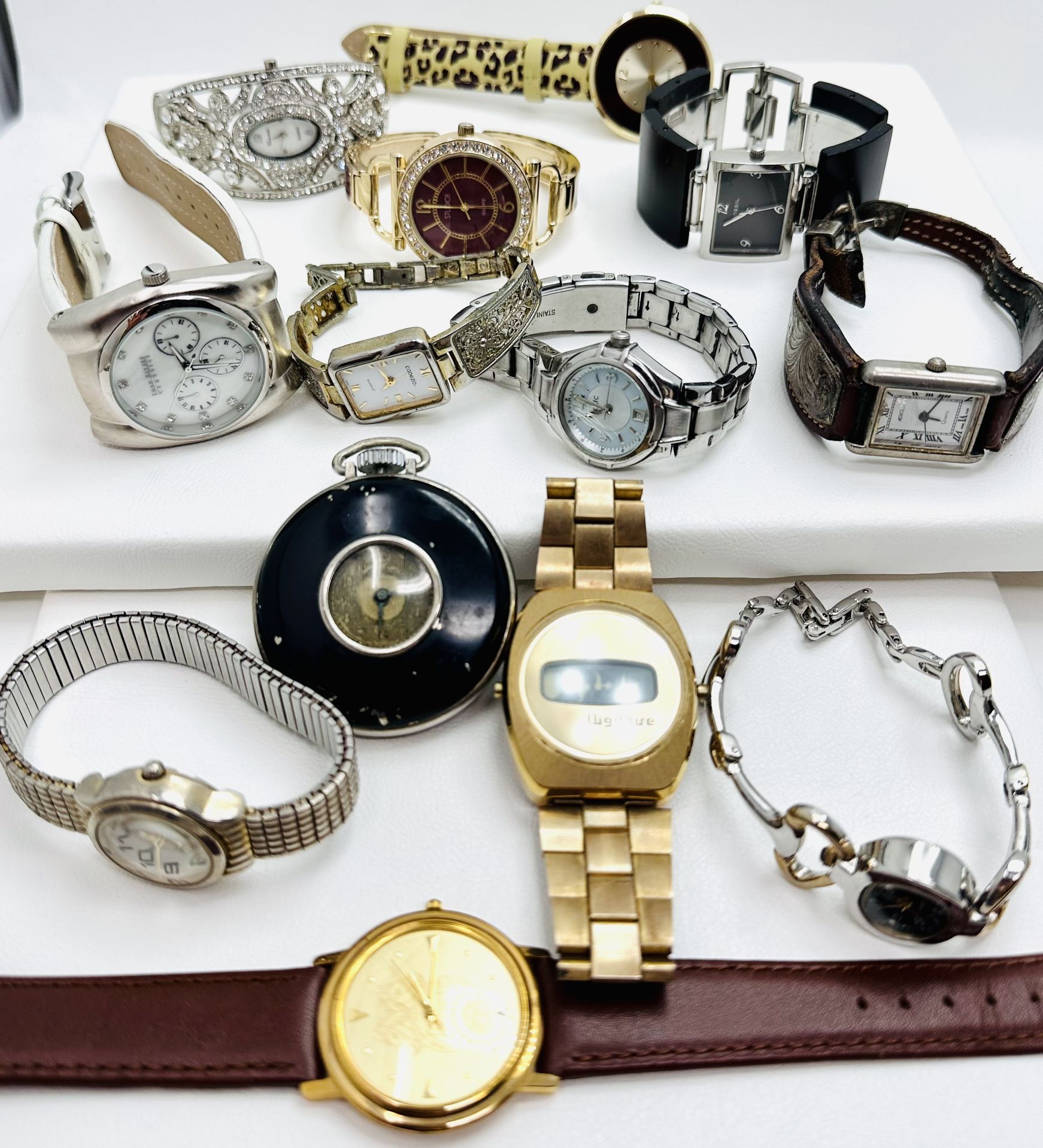 13 Piece Vintage To Now Assorted Variety Watch Lot Untested for Sale in ...