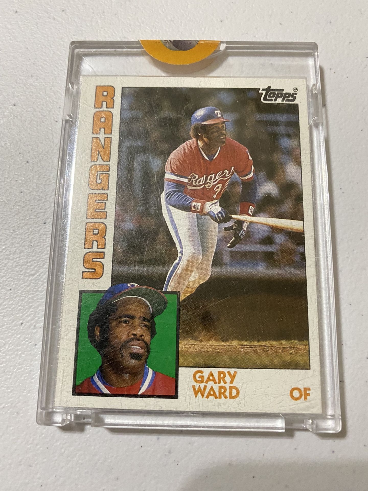 RARE 1984 Topps Gary Ward Baseball Proof Card Still Sealed In Topps ...