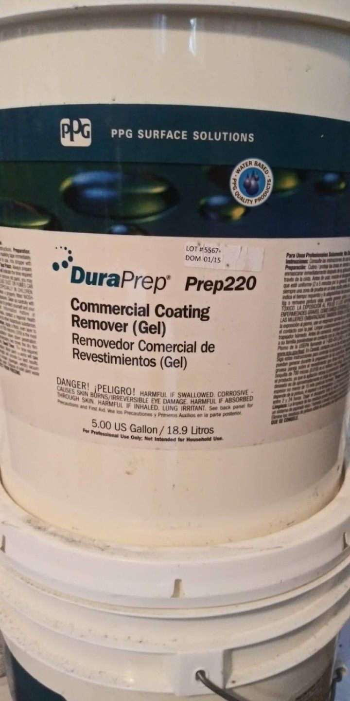 PPG DuraPrep Prep220 5 Gallon Buckets Commercial Coating Remover for ...