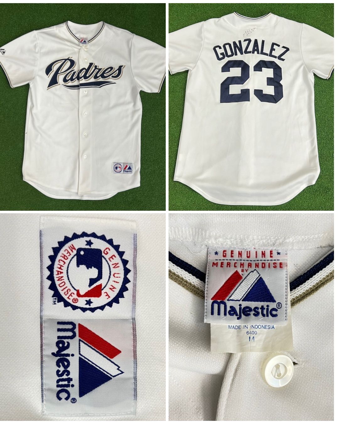Authentic Genuine Majestic San Diego Padres Adrian Gonzalez # 23 Jersey ...