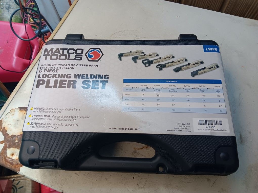 Matco Welding Pliers Set for Sale in Los Angeles, CA - OfferUp