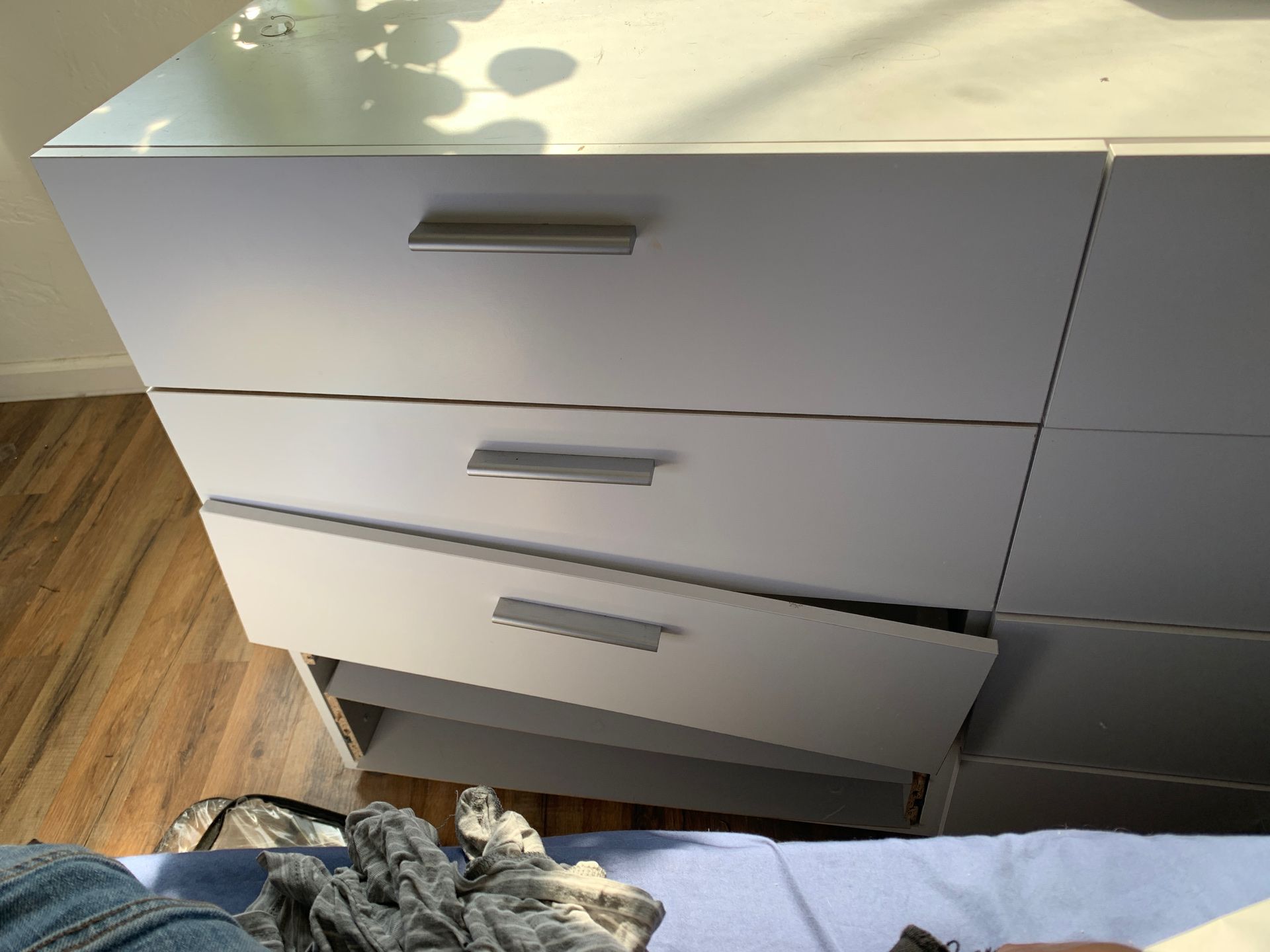 Dresser with broken drawers that can be fixed if you know how to fix ...