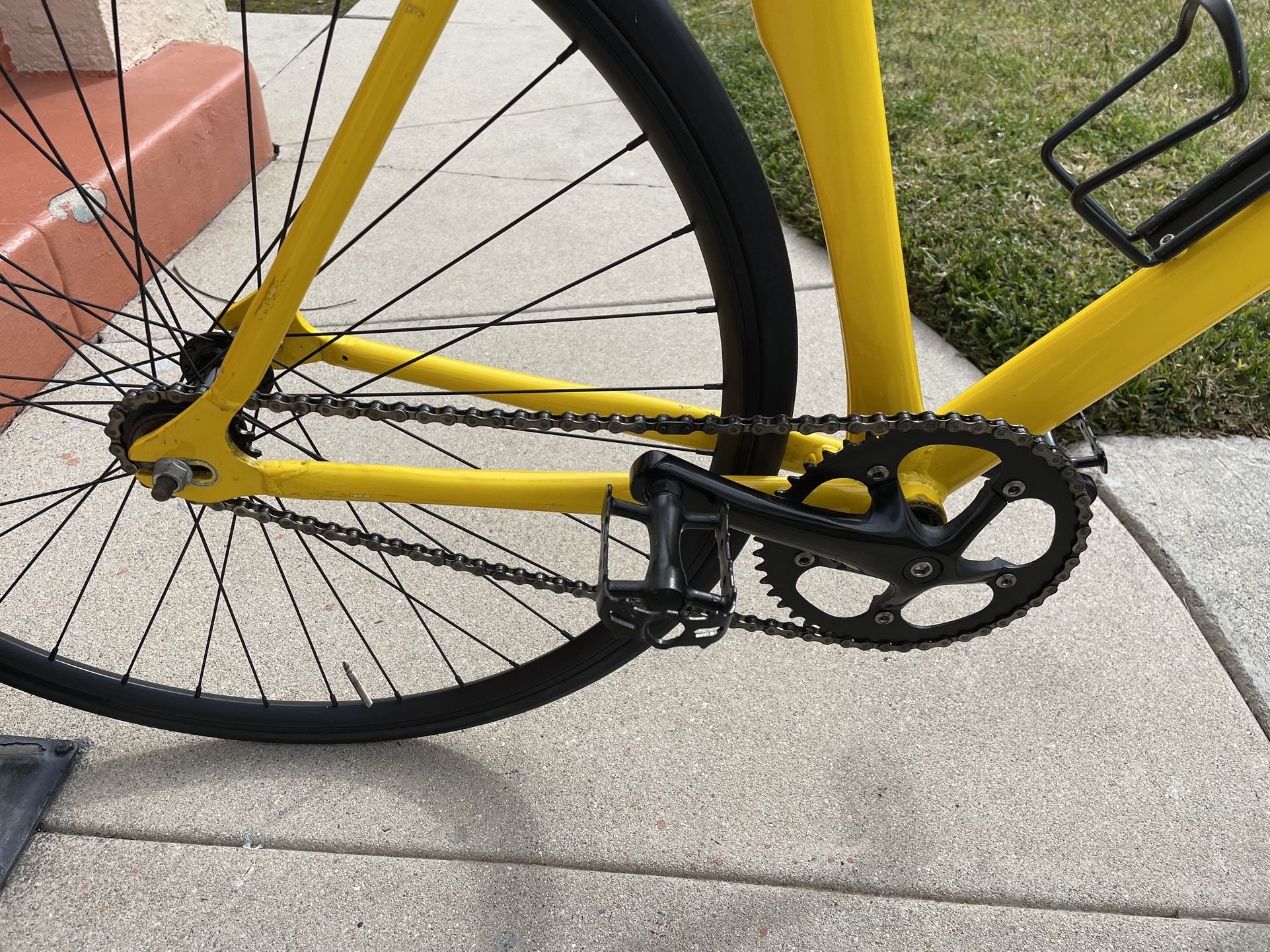 Throne Cycles Phantom 25" Single Speed Aluminum Fixed Gear Bike for ...