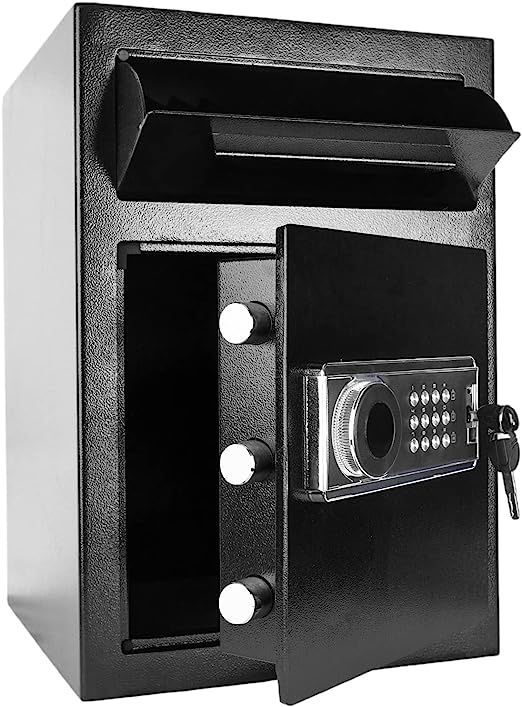 2.5 Cub Security Business Safe and Lock Box Wwith Digital Keypad,Drop ...