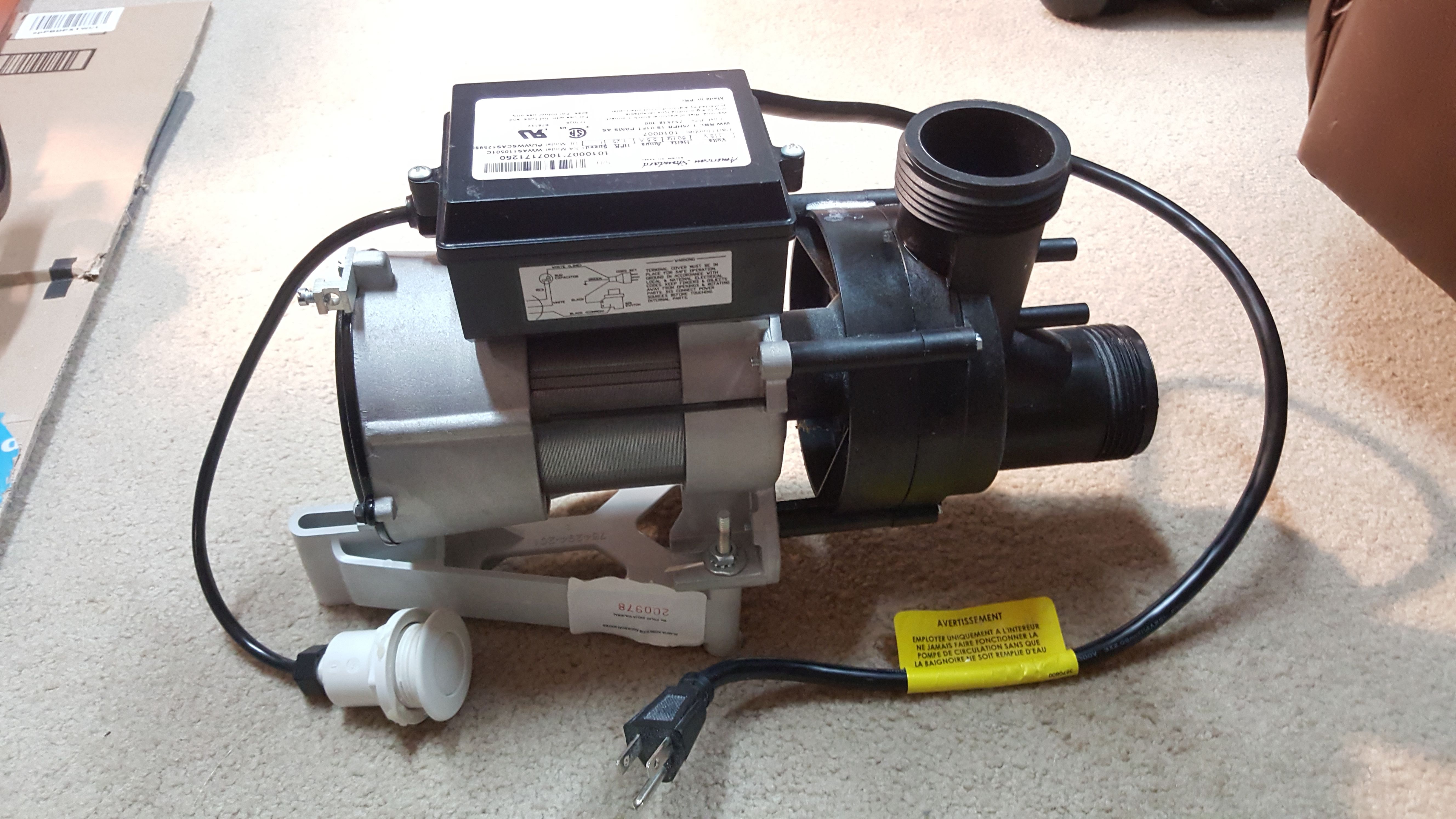 American Standard Jacuzzi Pump Motor 752538-300 for Sale in Woodinville ...