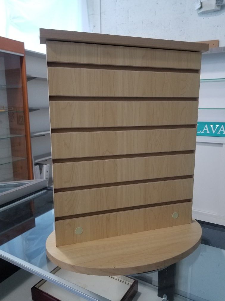 Slatwall Merchandiser, Rotating Counter Top Display for Sale in Miami ...