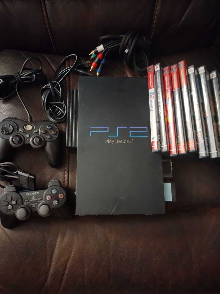PS2 Game Console With 8 Games for Sale in Laredo, TX - OfferUp