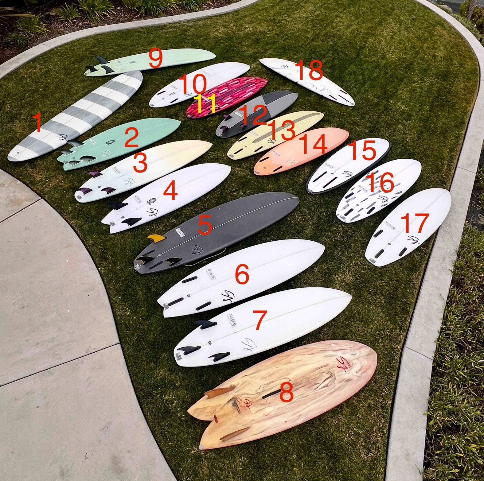 Mega SJ Surfboard Sale!! Over 20 Boards New And Used for Sale in ...