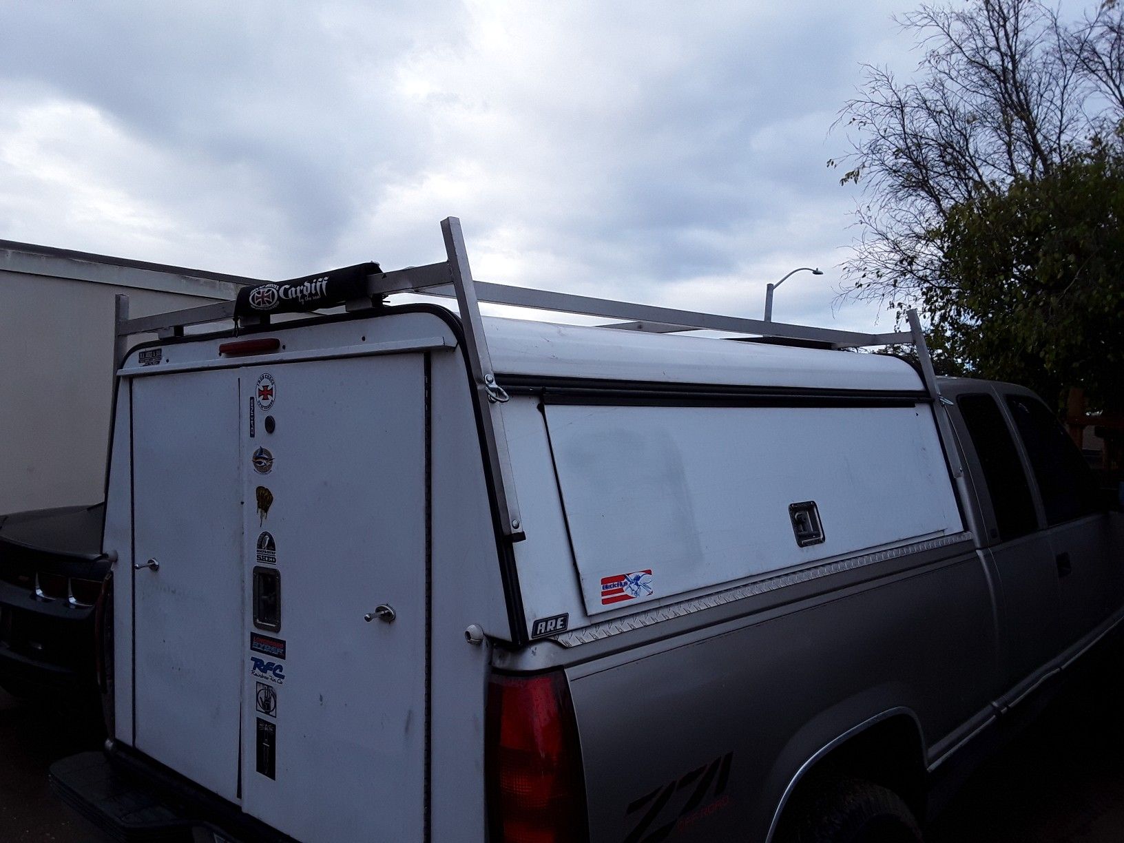 Camper Shell, ARE shell, locking doors, has racks! for Sale in San ...