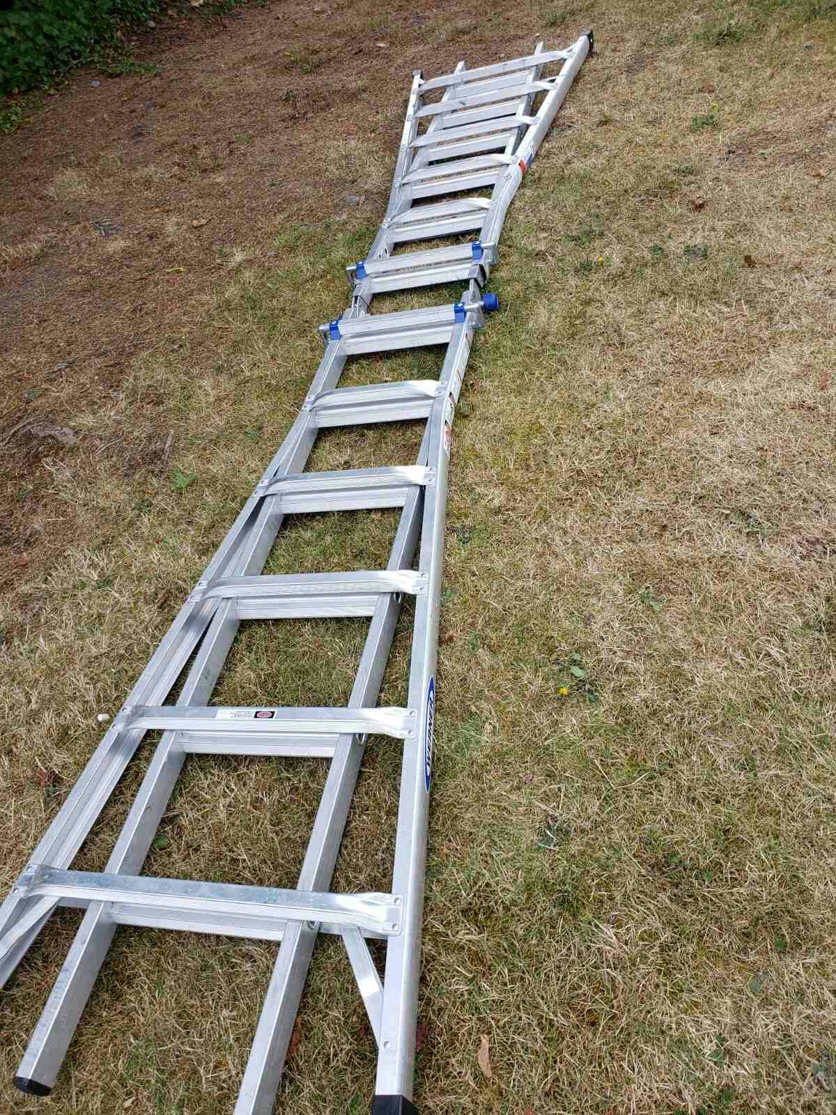 Werner aluminum multi position 26 ft ladder model MT-26 for Sale in ...
