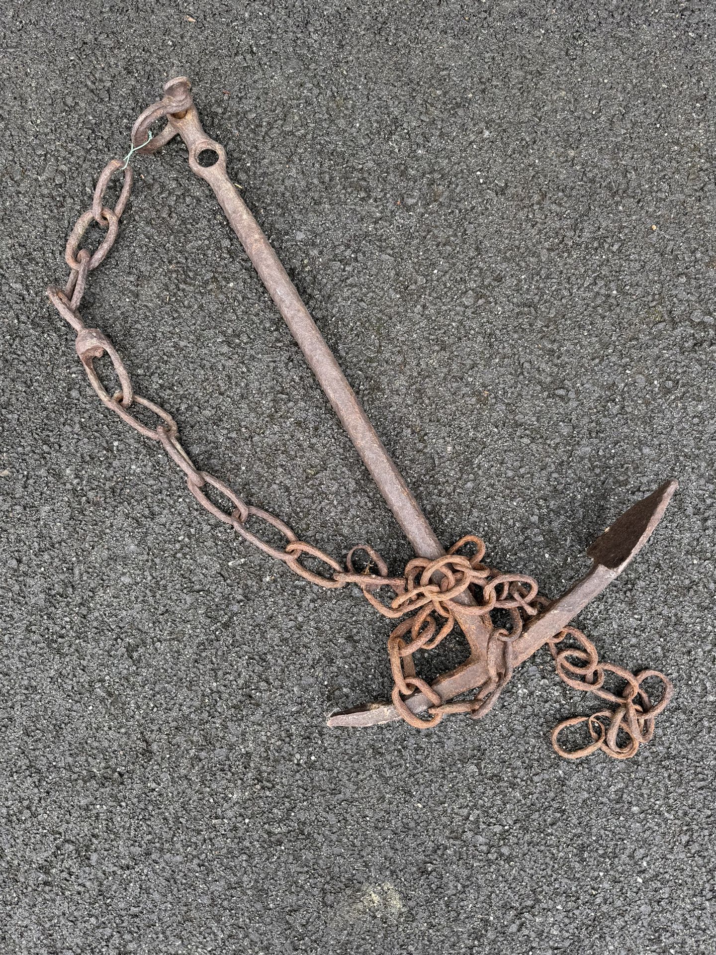 Antique Hand Forged Ship Boat Anchor Nautical Rustic Decor for Sale in ...