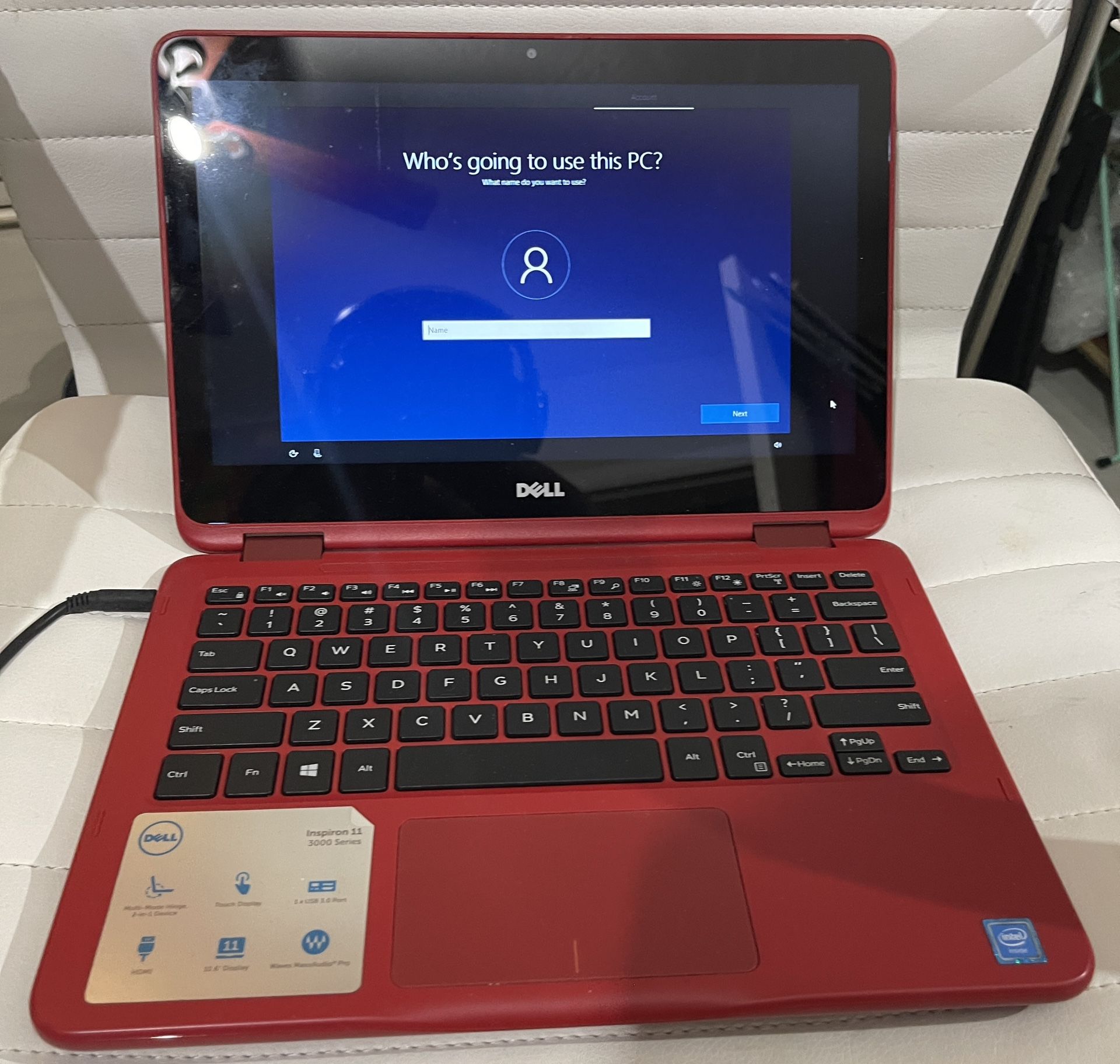 Dell Laptop Red