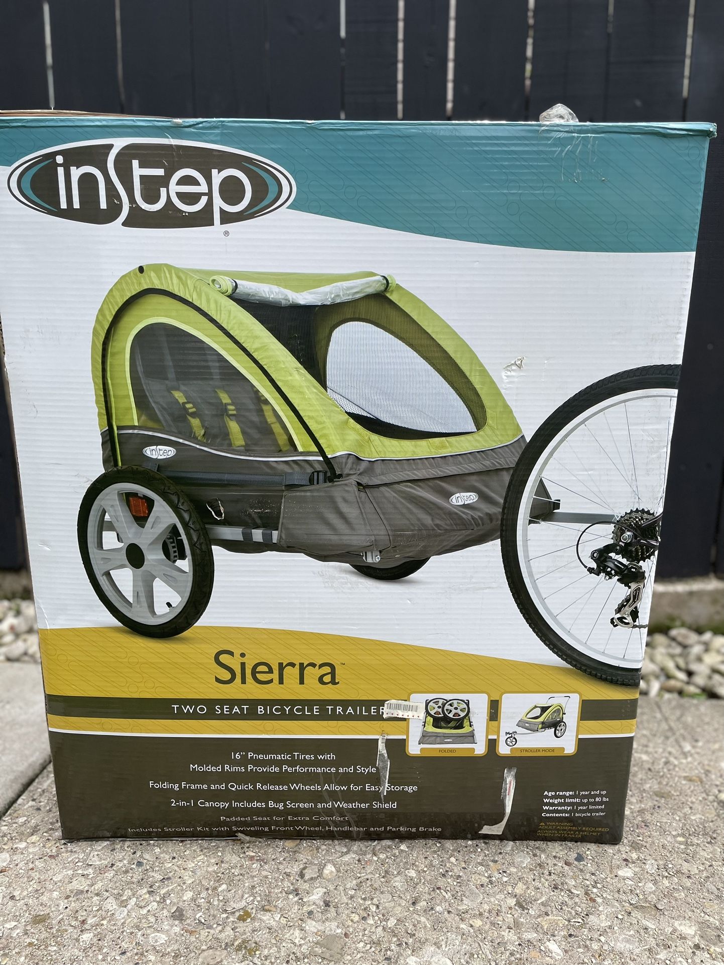 Instep sierra double quality sales bike trailer