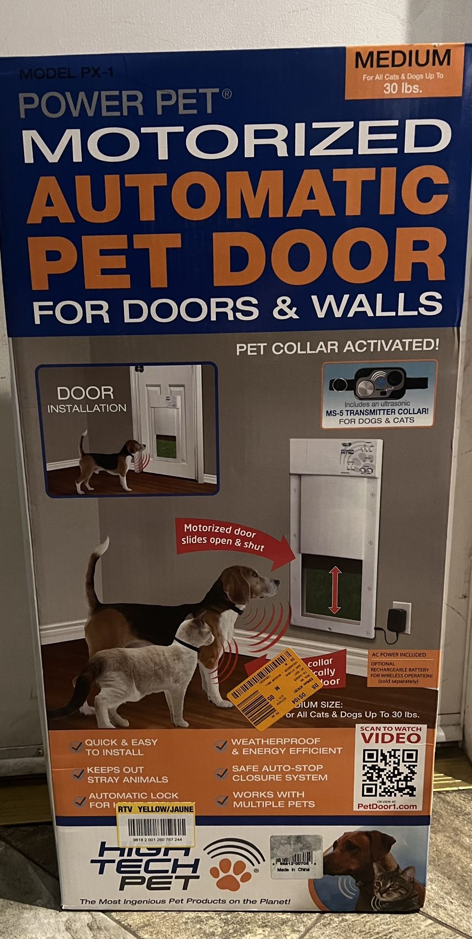 Dog Door/ Puerta De Perro/ High Tech Pet Power Pet Medium Electronic ...