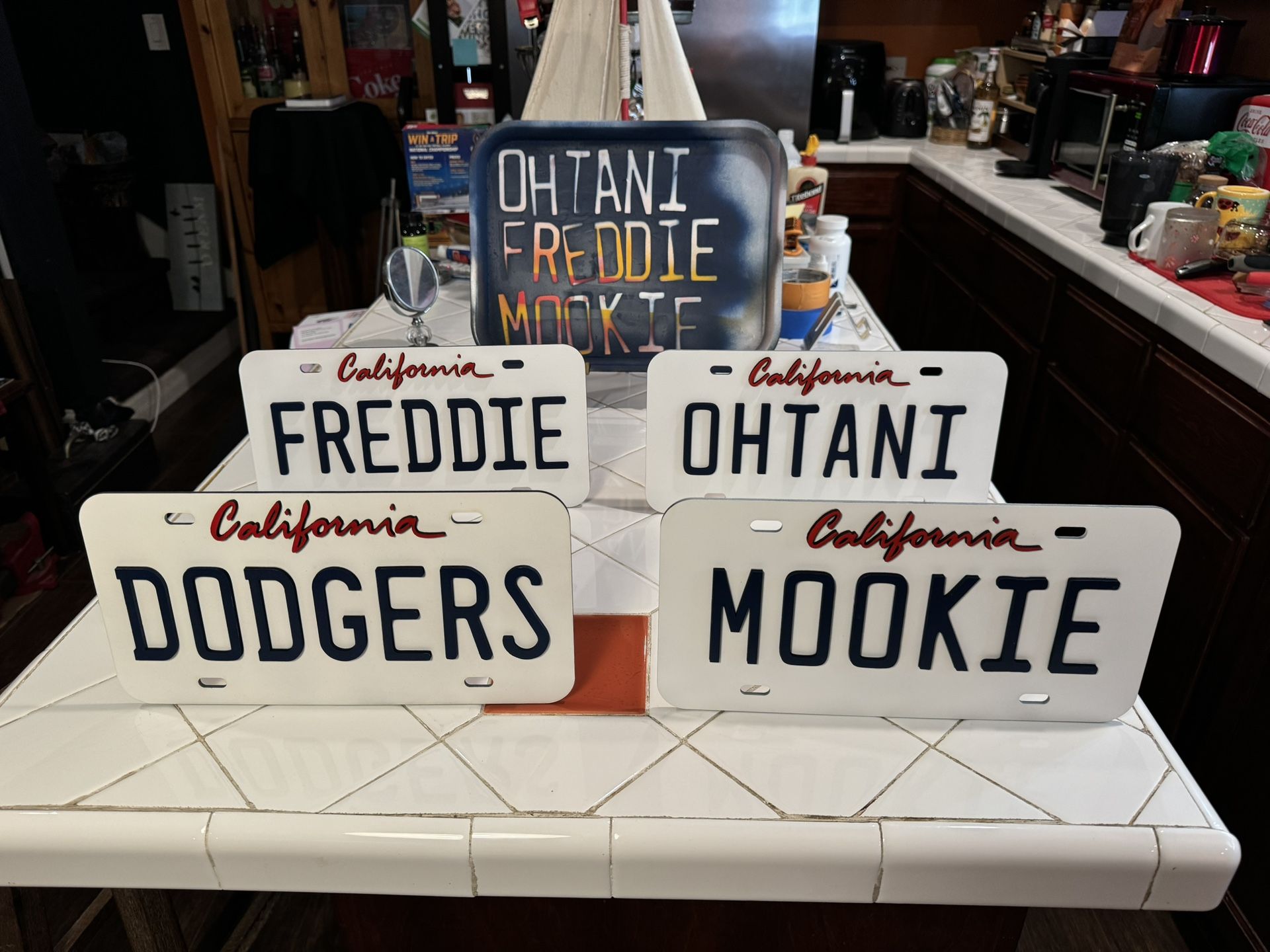 Dodgers Handcrafted Wooden Team Plates for Sale in Long Beach, CA - OfferUp