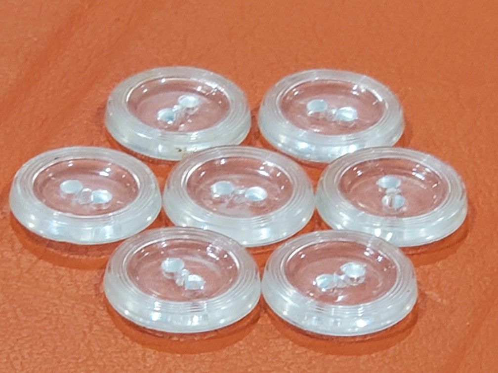 Metalandbrassco Clear Buttons for Sewing 0.75 inch Sewing Transparent ...
