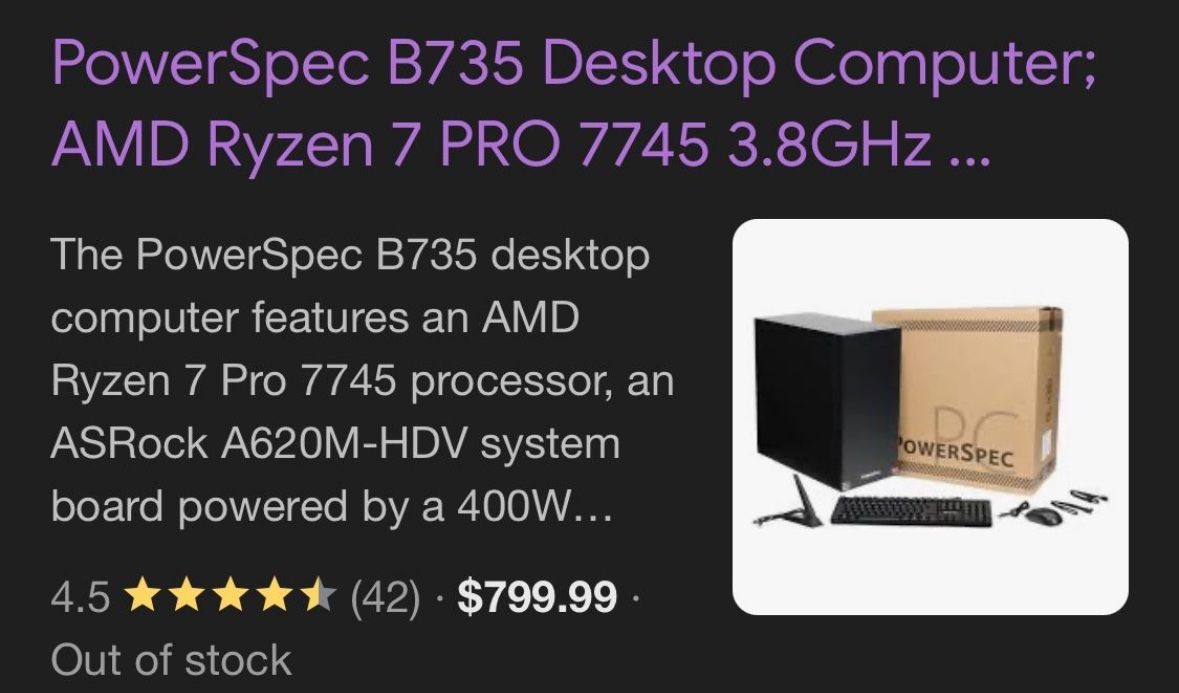 PowerSpec Gaming PC Computer With 32” Monitor for Sale in Columbus, OH ...