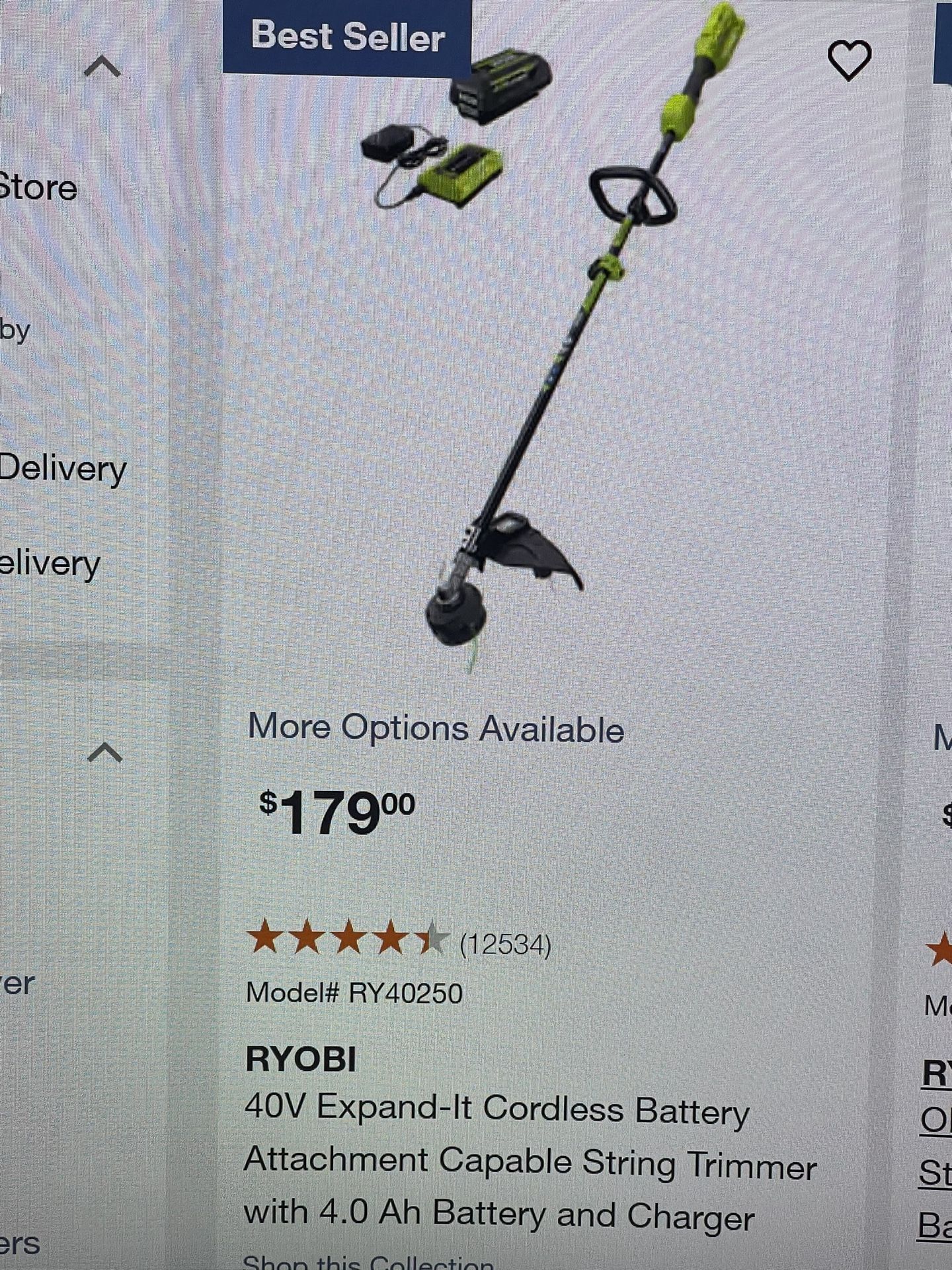 Ryobi Weedeater Battery Powered for Sale in Edgewood, WA - OfferUp
