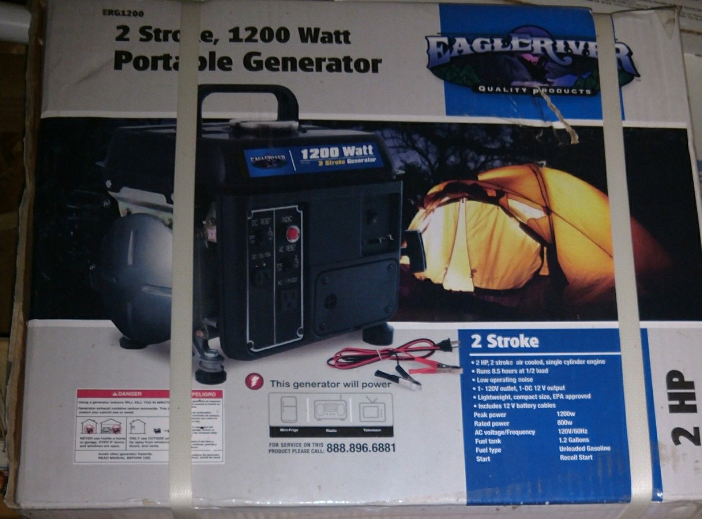 New Eagle River Portable Generator 1200 watts for Sale in Rapid City ...