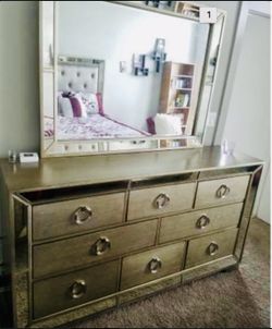 Angelina dresser and mirror for Sale in Miami FL OfferUp