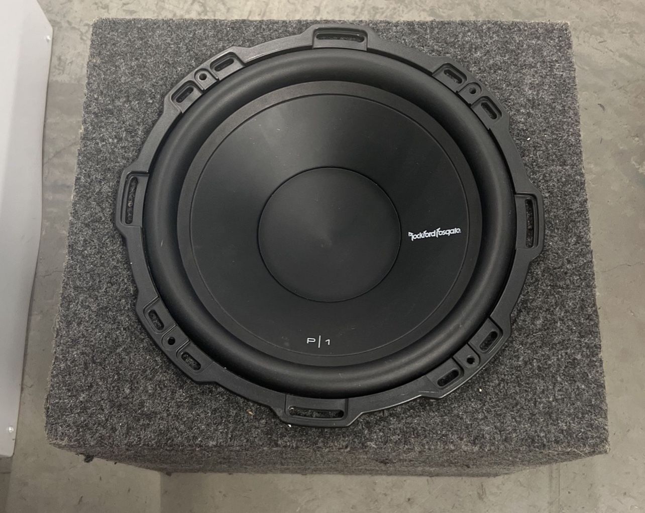 Rockford Fosgate 12" P1 Punch Subwoofer w/ 16”x16” Enclosure for Sale ...