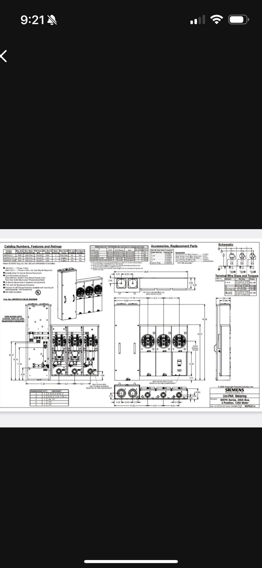 Siemens New 3 Gang Meter Panel 300 Amp WEPK3311 for Sale in Los Angeles ...