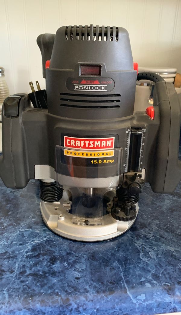 Craftsman heavy-duty 3.5 Peak HP/15 amp Plunge Router for Sale in ...