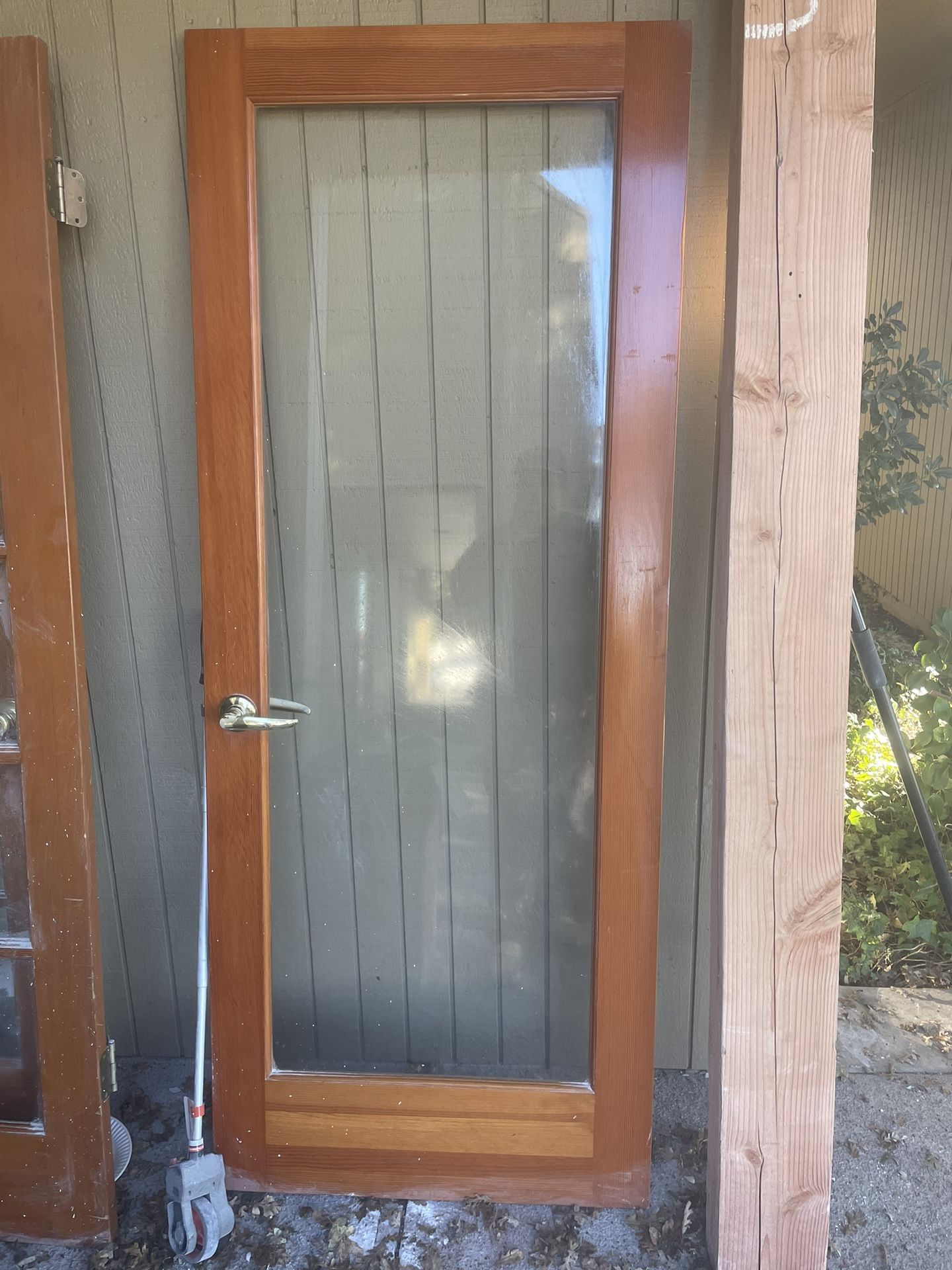 Custom Made Cherry Wood Glass Door for Sale in Stockton, CA - OfferUp