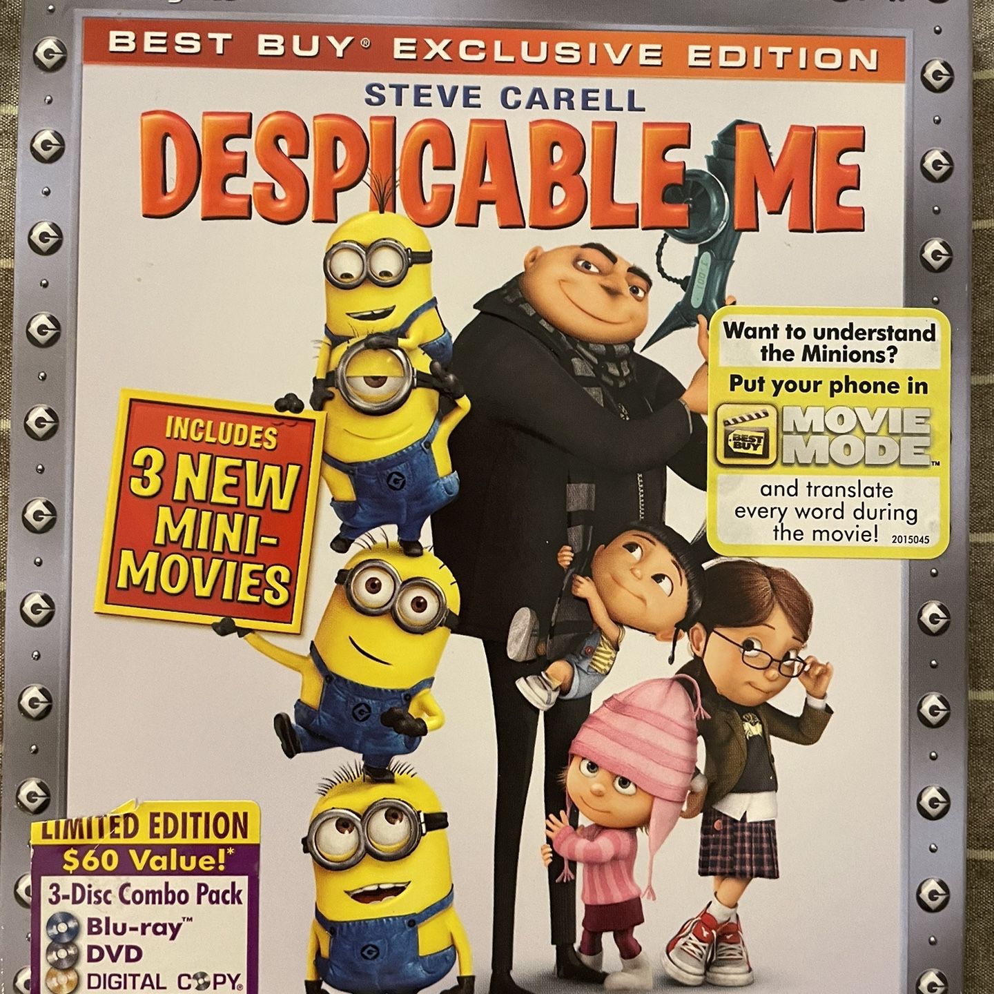 Despicable Me Dvd Label