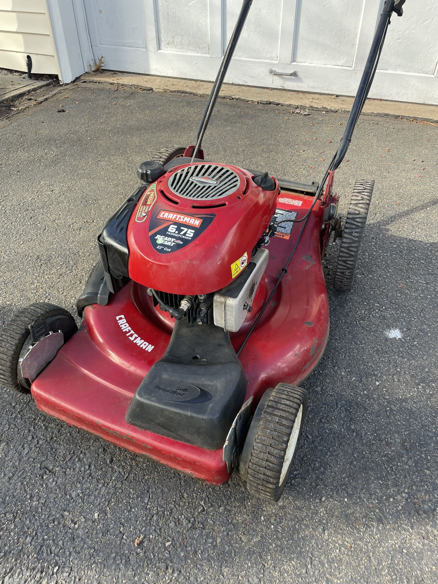 Craftsman 6.75 HP self propelled lawn mower for Sale in Cheshire, CT ...