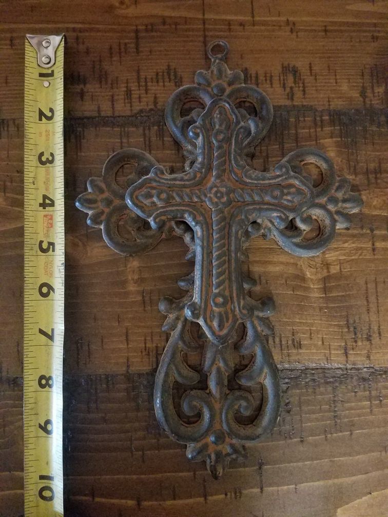 Wrought Iron Crosses Crafts Wrought Iron Cross With Scrolling Detail