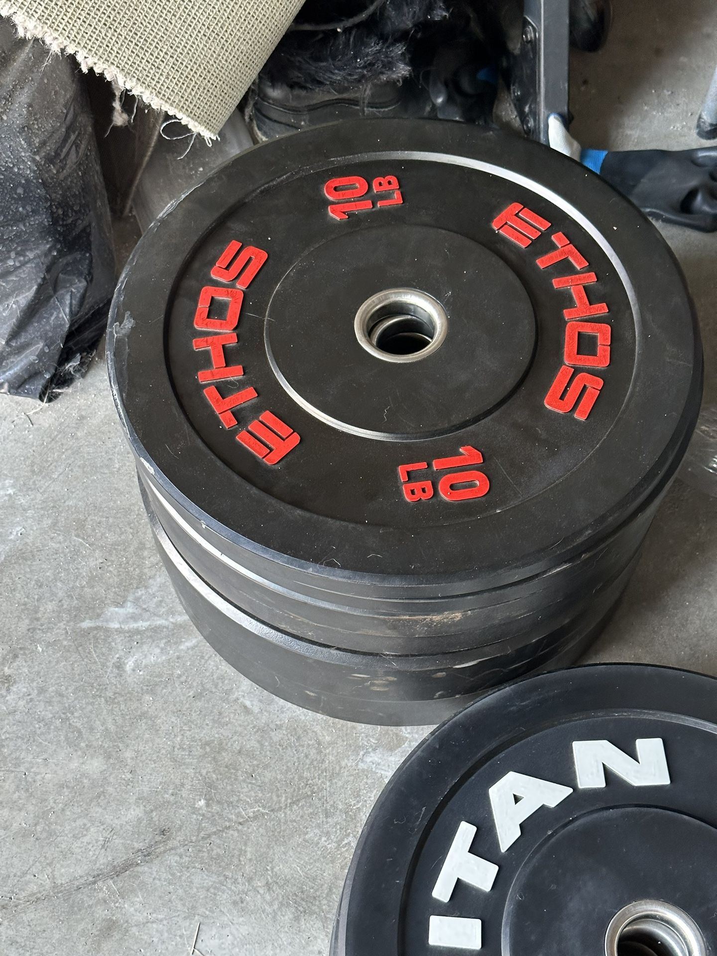 Ethos Barbell and bumper Weights for Sale in Los Banos, CA - OfferUp