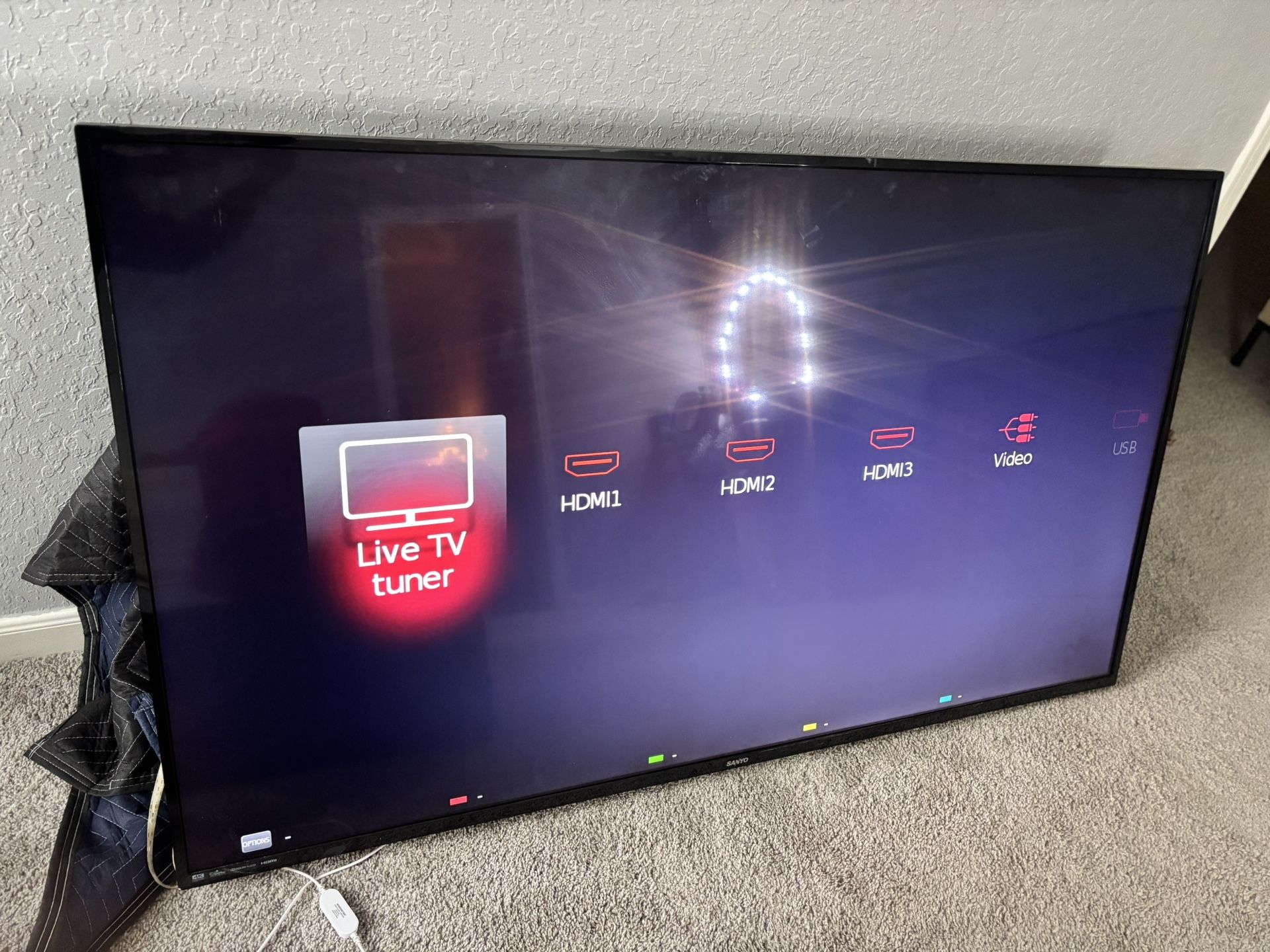 65” Sanyo TV With Mount And Roku Device w/remote for Sale in San ...