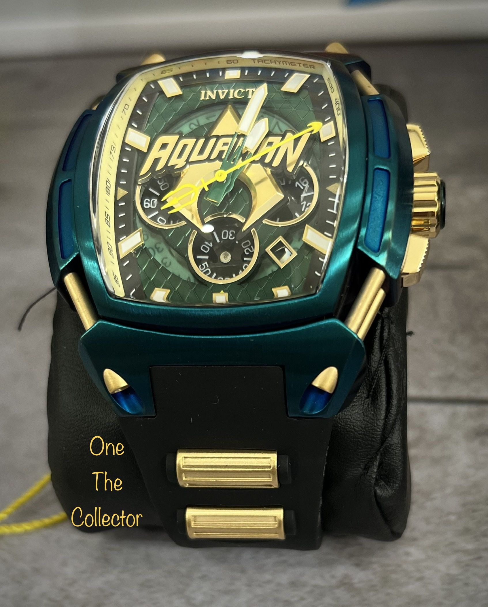 Invicta DC Comics Aquaman Men's Watch - 53mm. Black. Gold (43741) for ...