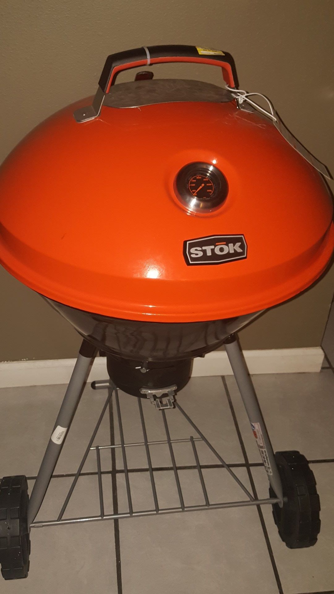 STOK drum charcoal grill Barbeque wheels portable for Sale in ...