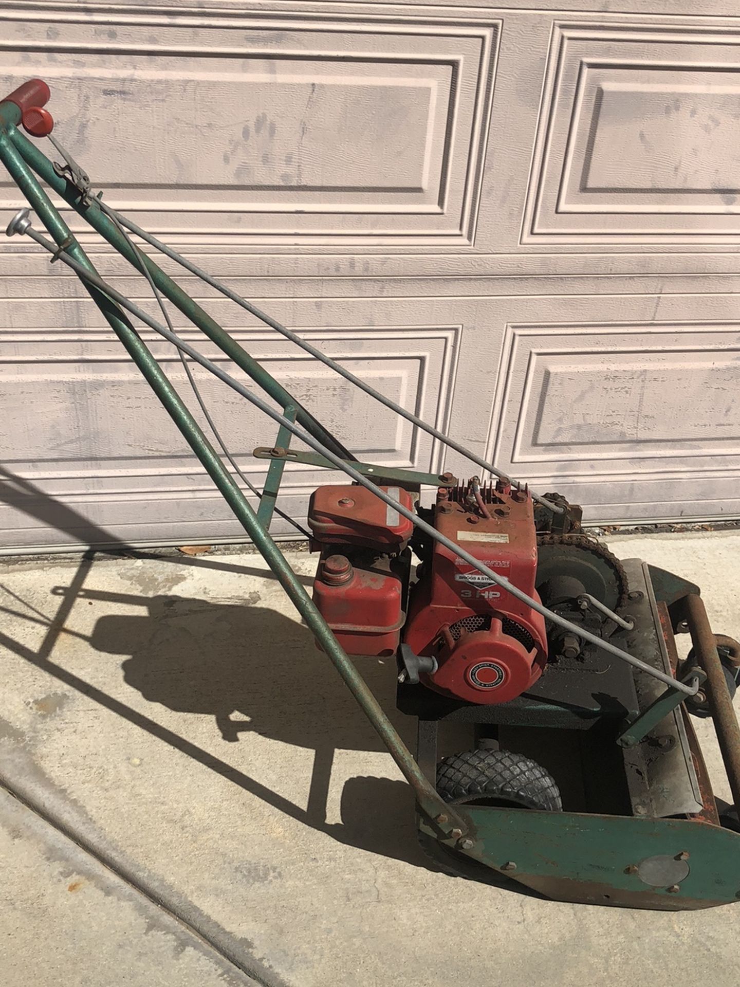 Vintage~ Tru-Cut Reel Lawn Mower 20" Snapper 3 HP Self Drive 5 Blade As ...