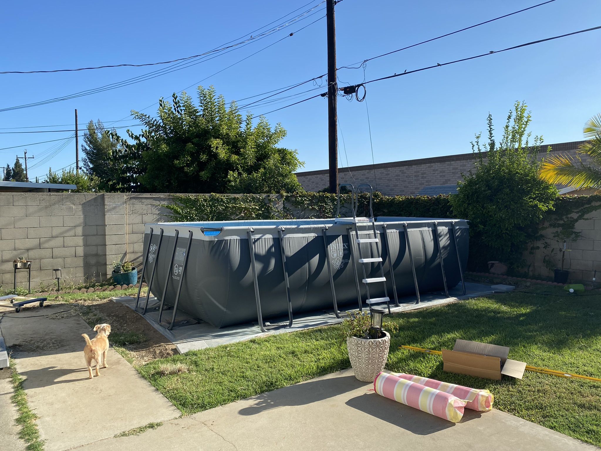 Intex 9x18x52 Pool With Pump Upgrade, Skimmer, And Salt Water System ...