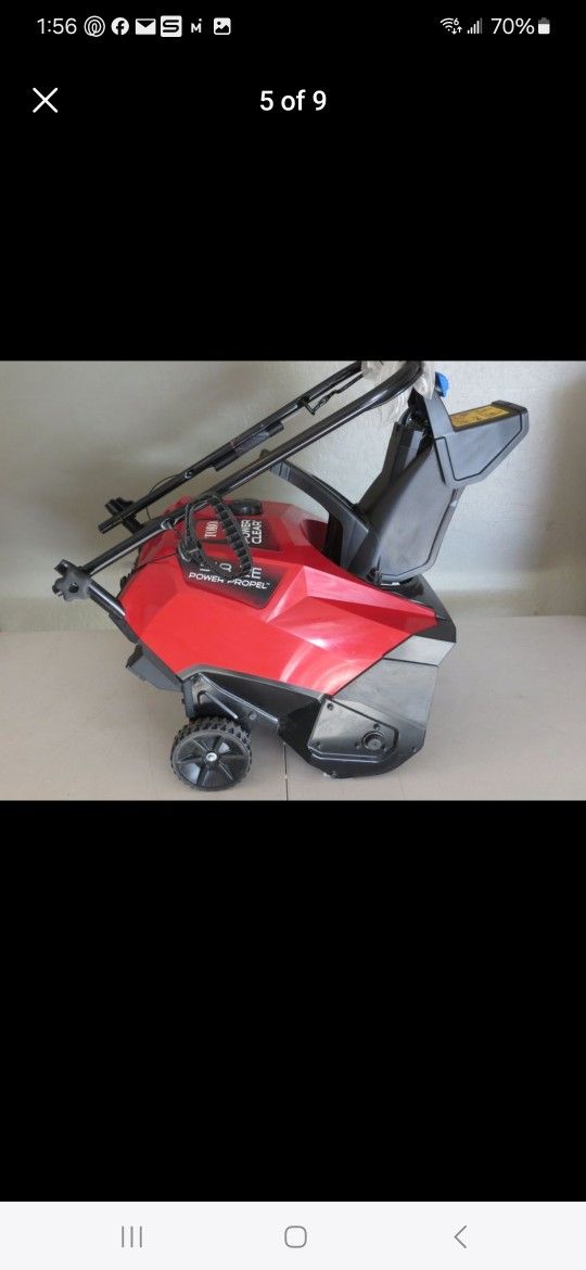 Toro 38475 Gas Snow Blower 518 ZE 18" Self Propelled Single Stage for ...