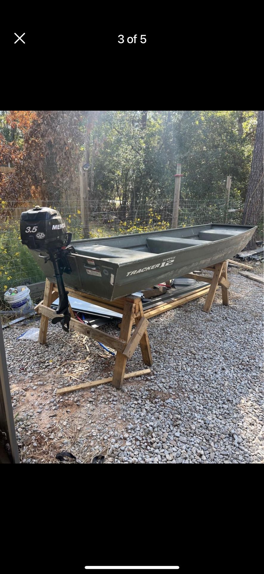12 Foot Tracker Jon Boat for Sale in Houston, TX - OfferUp