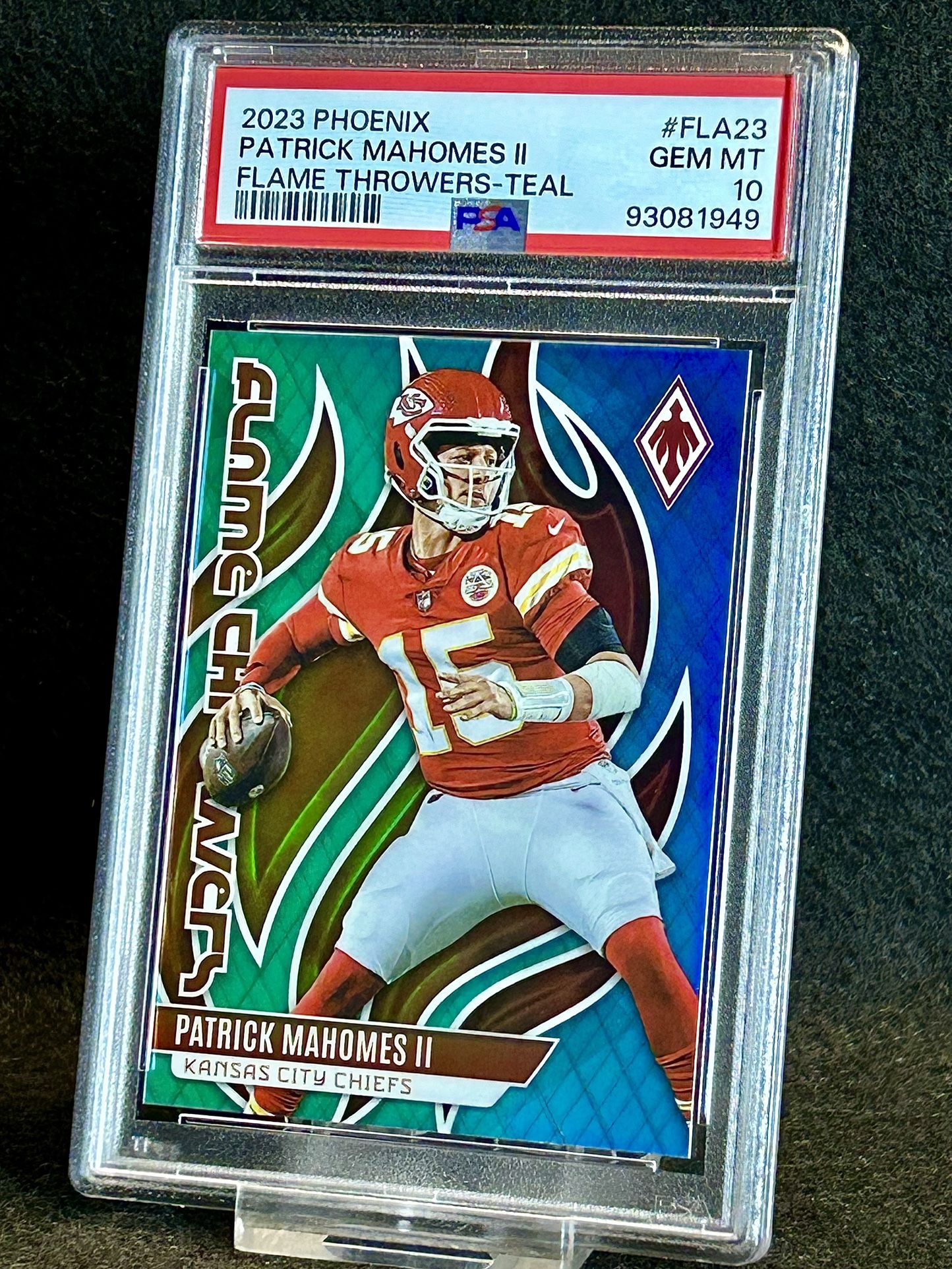2023 Phoenix Patrick Mahomes Flame Throwers-Teal /150 PSA 10 Mint ...