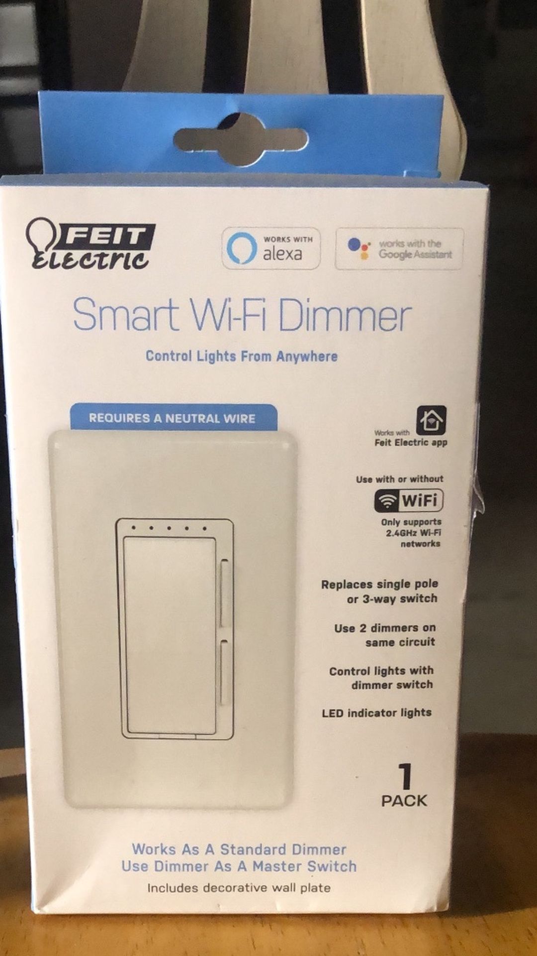 New Feit Smart Wi-Fi Led Light Dimmer 3-WAY Switch Amazon Alexa Google ...