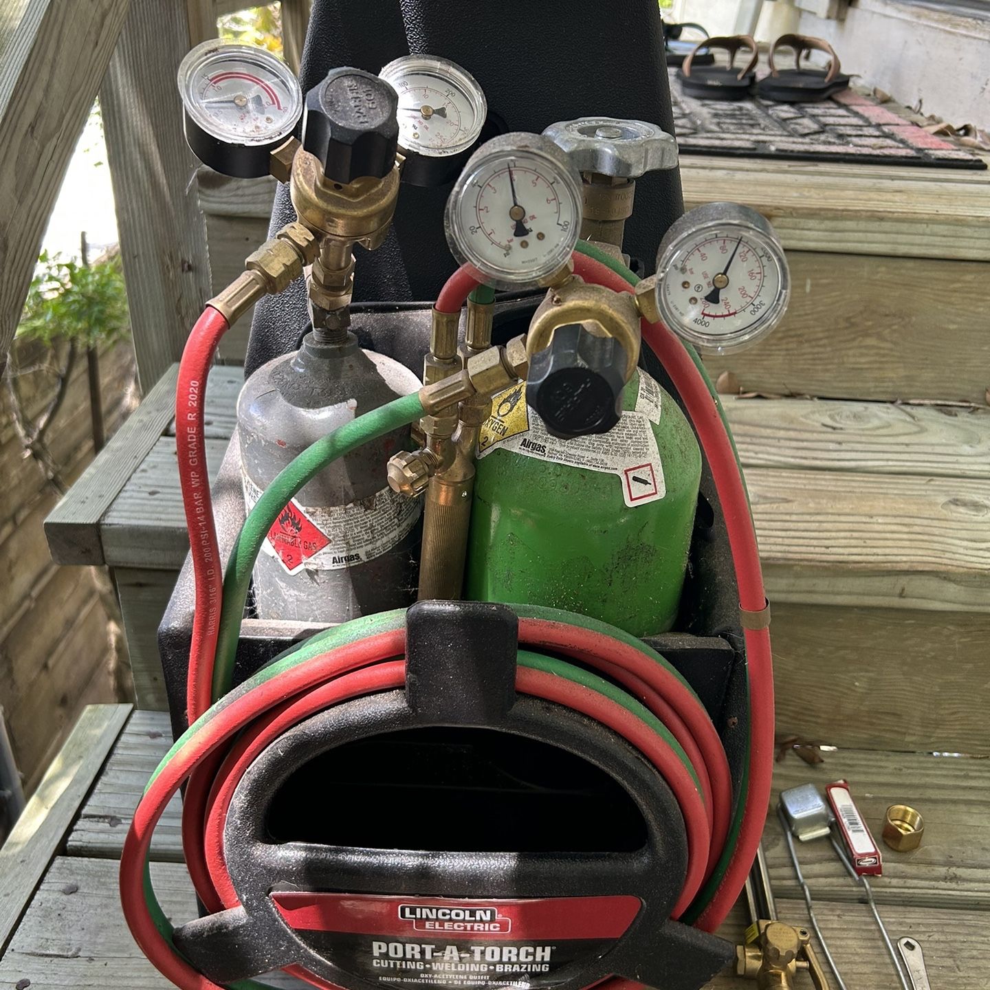 Prestolite Acetylene Welding Torch Kit With Tanks Roller, 52% OFF
