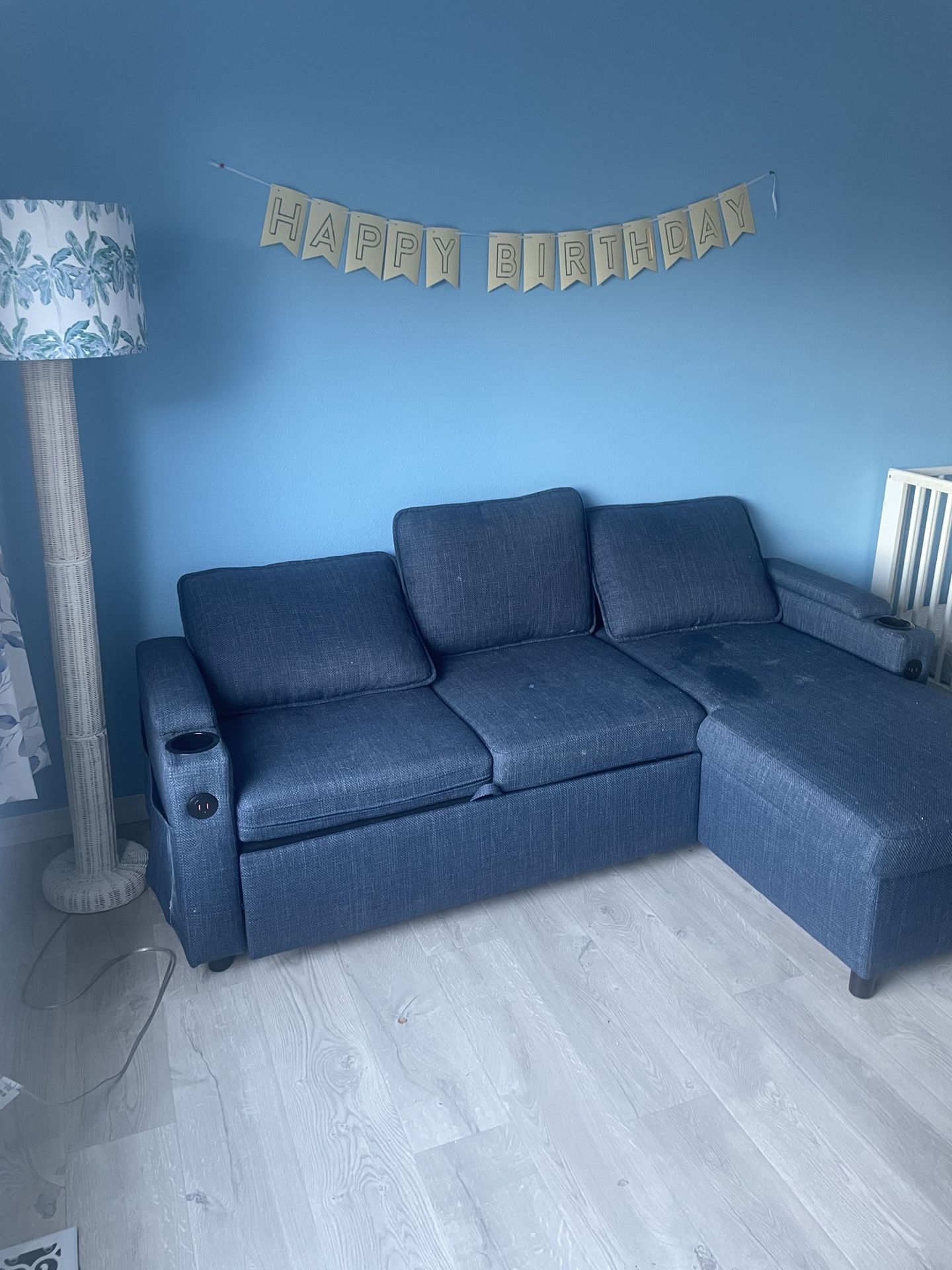 FREE - must go - Sleeper Couch (sorry my kid spilled her yogurt - so it ...