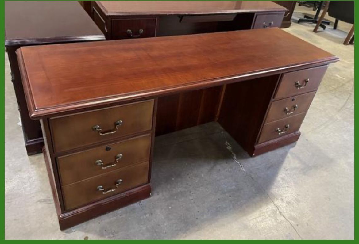 6 Dark Wood Office Skinny Computer Desks! Great For Home Office! $100 ...