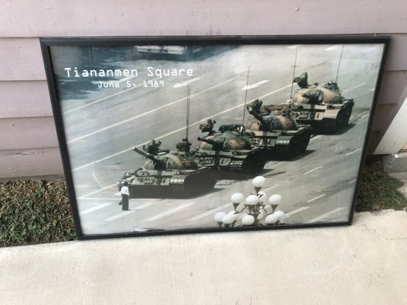 Tiananmen Square Tank Man Poster