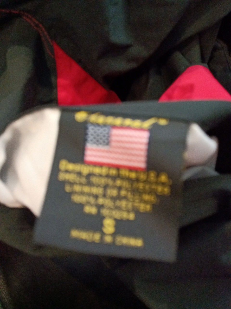 CNN On Air Jacket Red/Black Men's Cheneral Reversible Heavy Jacket w ...