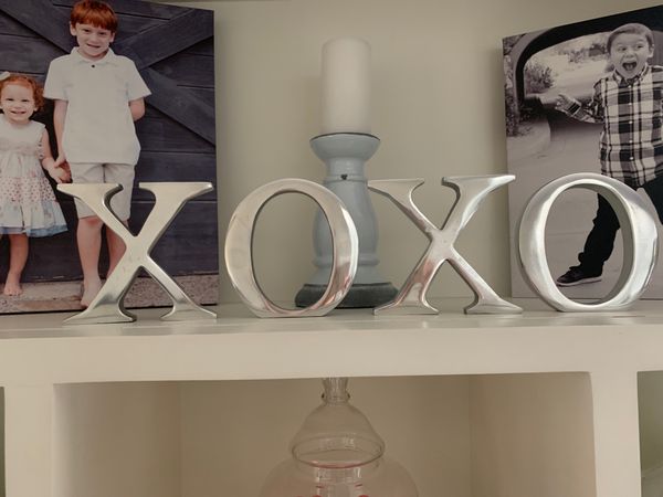 Restoration Hardware Pewter Letters