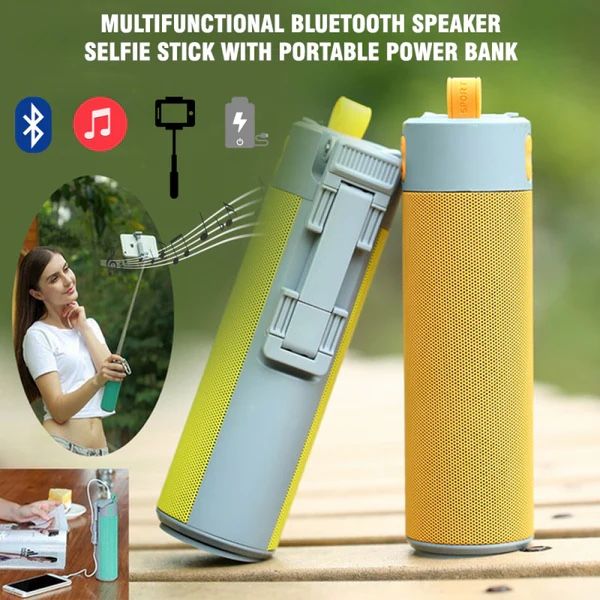 Wireless Self Timer Speaker – Selfie Stick with Bluetooth Speaker for ...